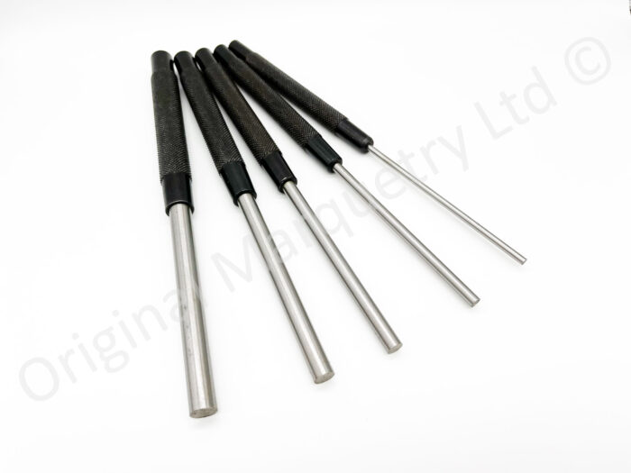 Long Drive Pin Punch Set of 5 - T252 - Original Marquetry Ltd