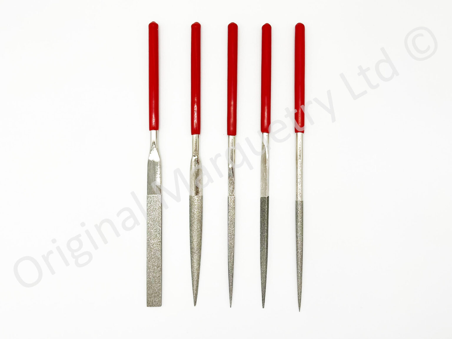 Diamond Warding Files Set of 5 - T67 - Original Marquetry Ltd