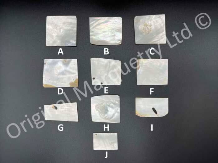 White Mother of Pearl Off Cuts - Original Marquetry Ltd